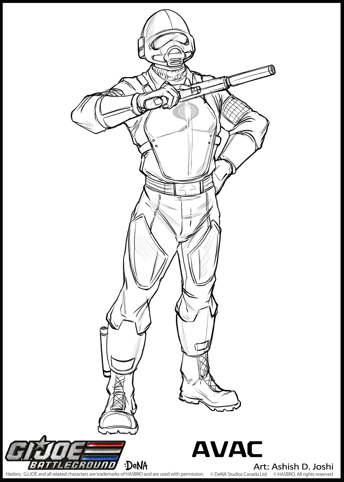 ATOMIC HERMIT: G.I.JOE Battleground line Art