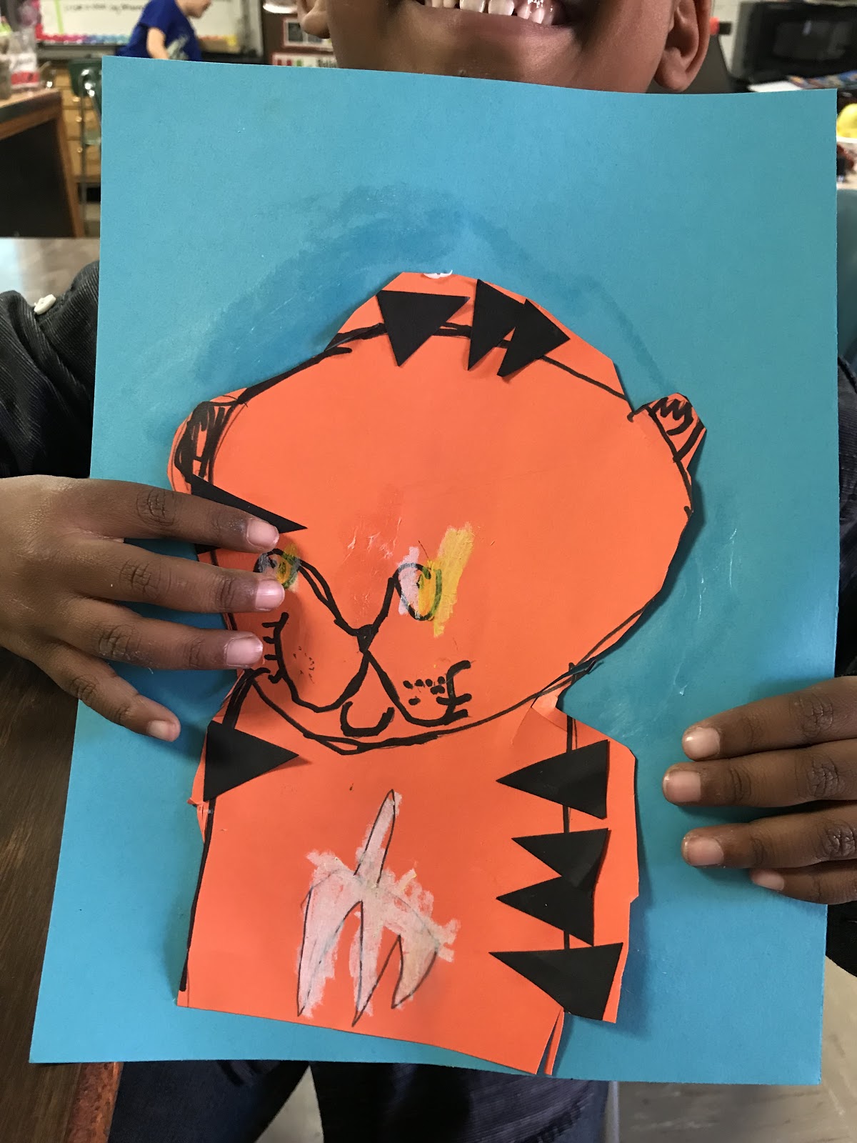 Elements of the Art Room: Kindergarten Tiger Collage