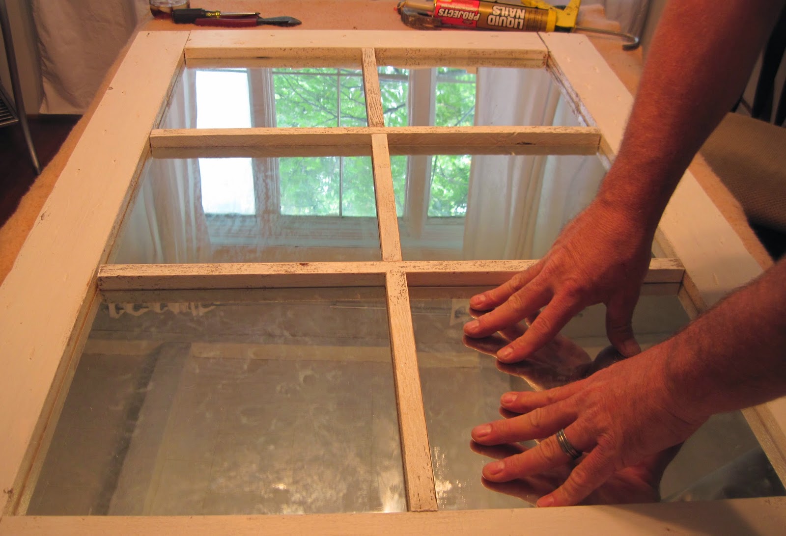 DIY Reclaimed Wood Mirror - Pallet and Pantry