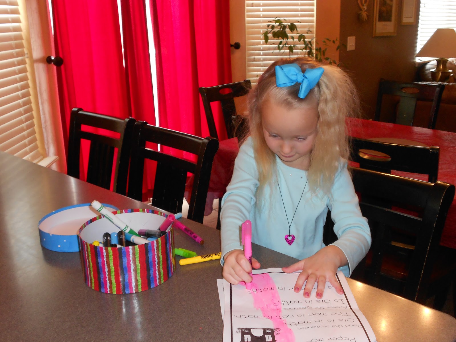 Chipman Family 2013: 2/8/2013 Tylers Preschool Homework