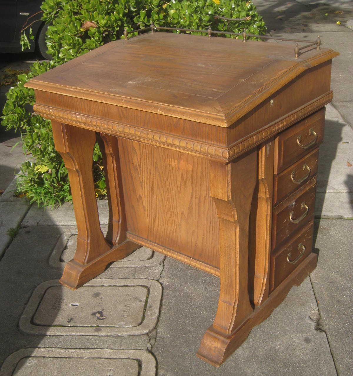 UHURU FURNITURE & COLLECTIBLES: SOLD - Old-Fashioned Desk - $100