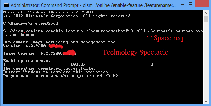 Technology Spectacle Microsoft Sql Server 2012 Installation Error While Enabling Netfx3 Os 9760