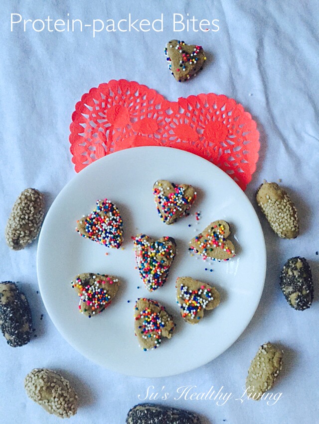 Su'sHealthyLiving: Protein-packed Bites with Chocolate Chips.