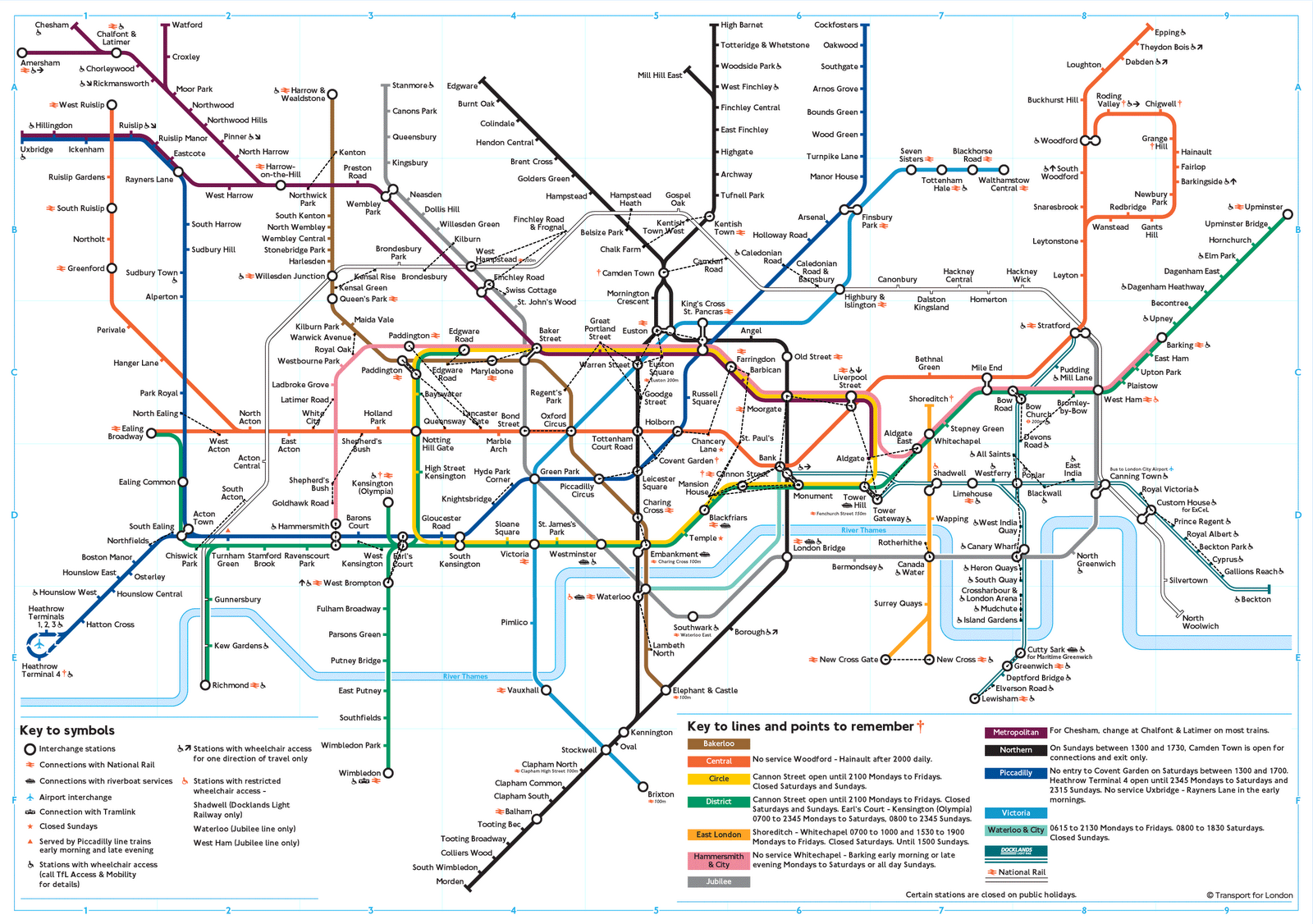 Map of London Underground, Tube Pictures