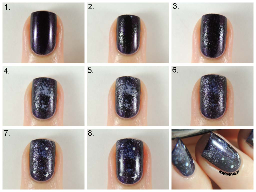 Galaxy nails [Tuto Inside]