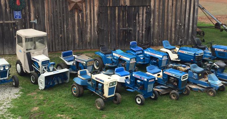 Just A Car Guy: the full Ford collection of lawn mowers and garden ...