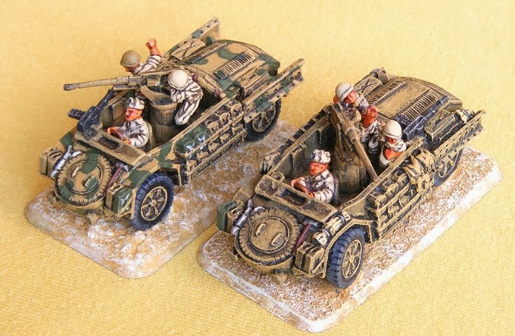 Miniature Soldiers: WWII Italian Auto Sahariana in North Africa, FOW