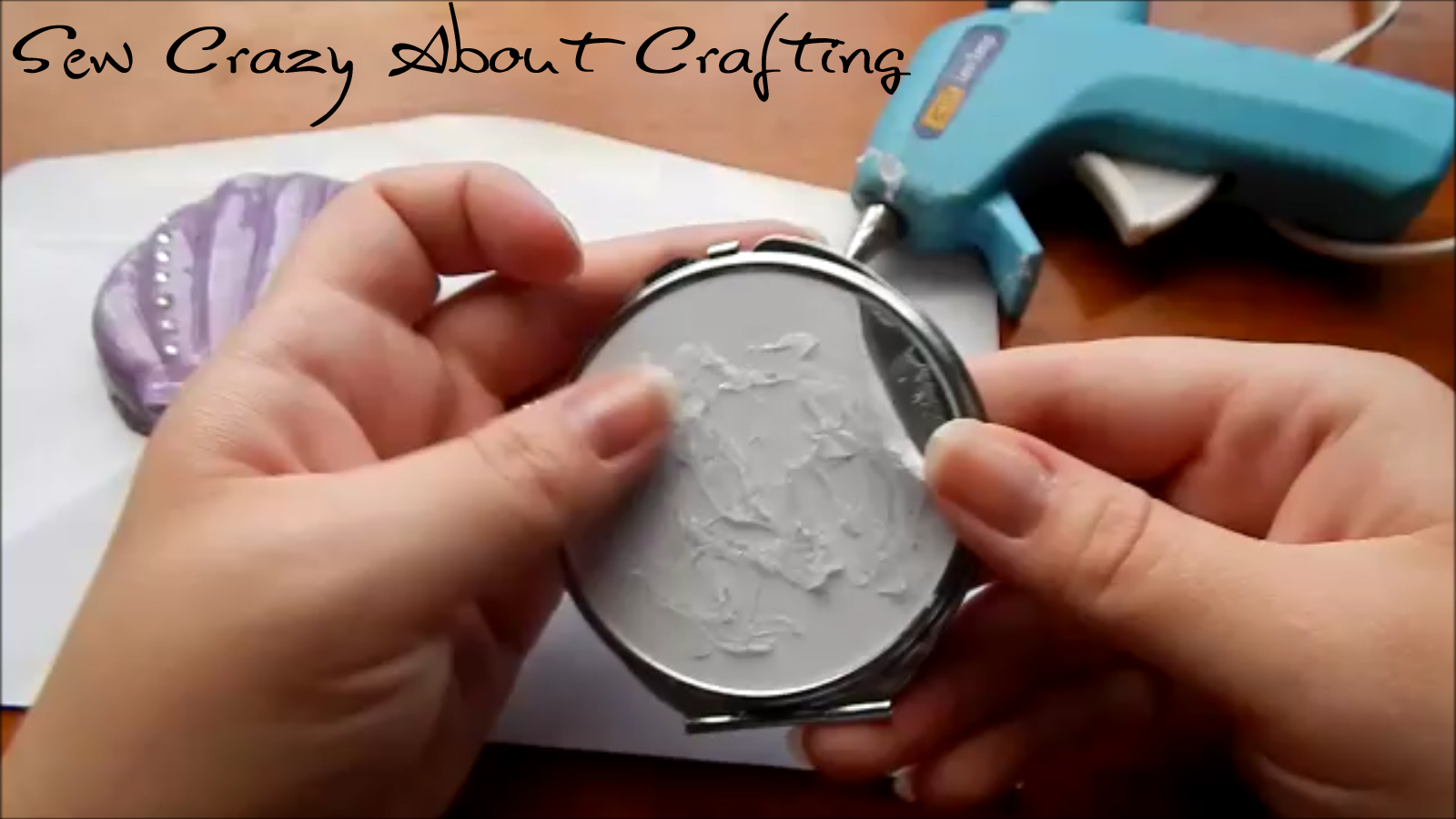 Sew Crazy About Crafting: Diy: Clam Mirror Compact (Disney 3 Part ...
