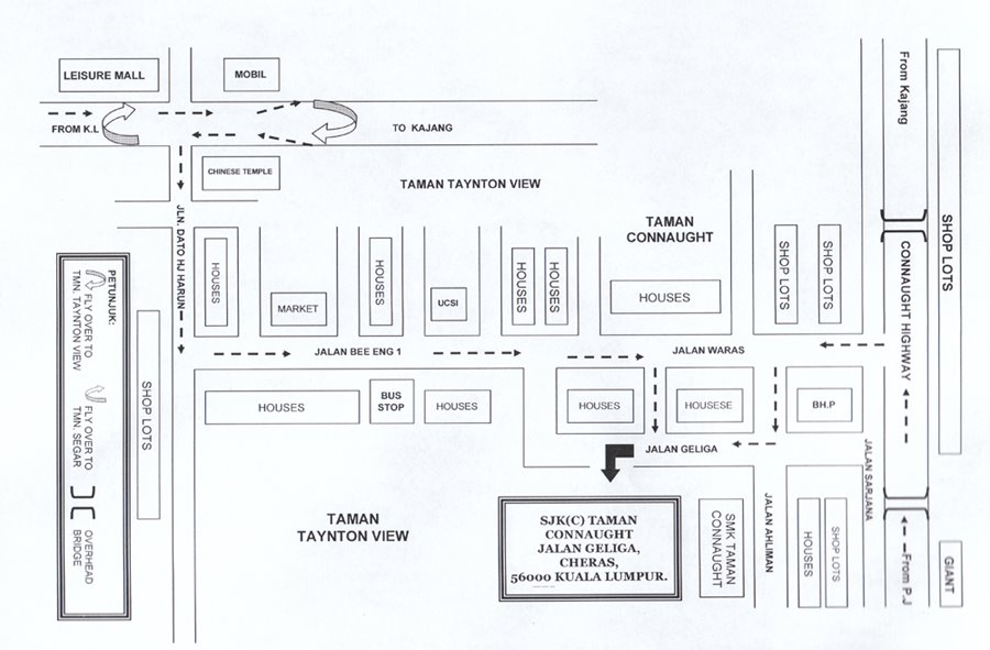 SJK (C) TAMAN CONNAUGHT: Bagaimanakah Saya Boleh Datang Ke Sekolah?