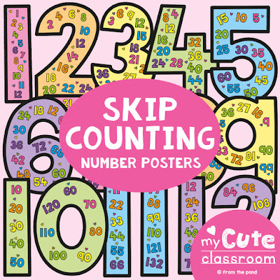 Skip Counting Number Posters | From the Pond