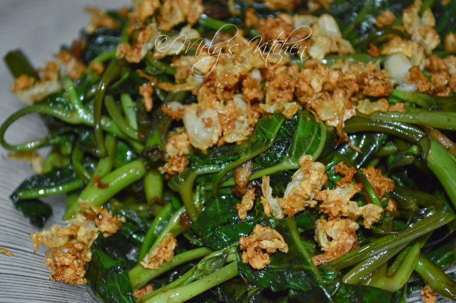 Mely's kitchen: Garlic Kangkong