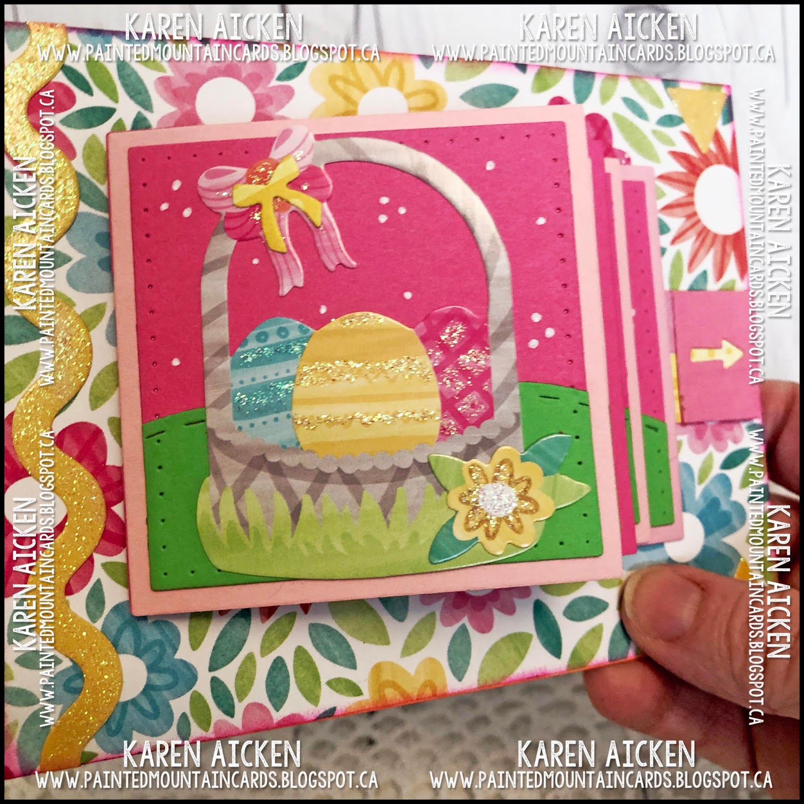Painted Mountain Cards: Easter Waterfall Card ... and a Sneak Peek of ...