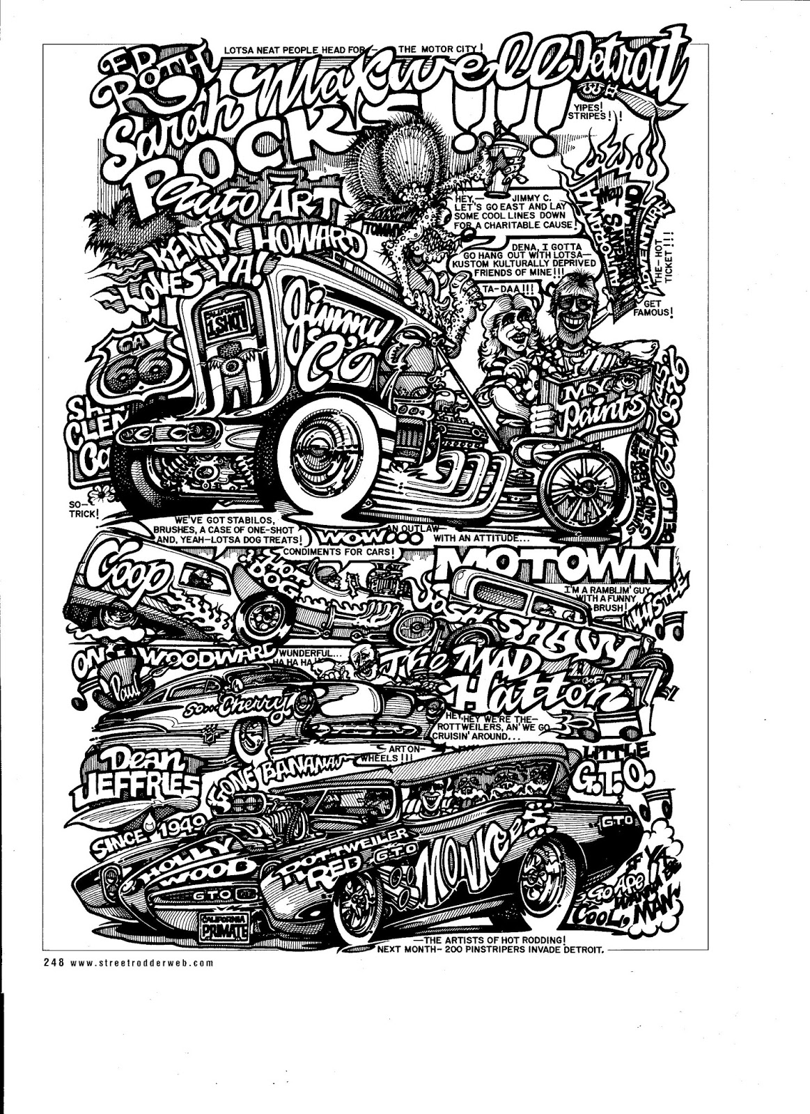 The art of Dave Bell. Auto cartoonist extraordinaire