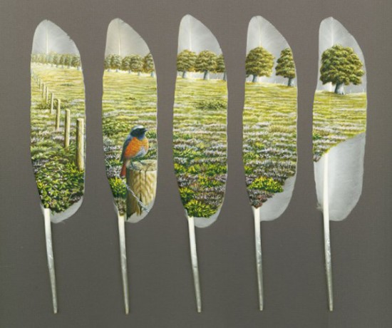 FEATHER ART - PAINTINGS | It's all about the THE LIFE THEORY - laugh as ...