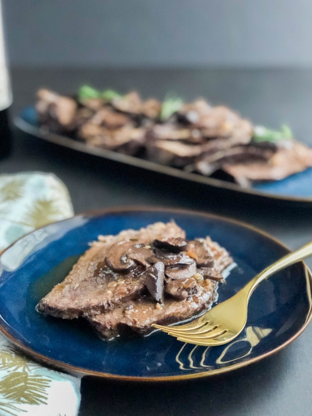 Red Wine Pot Roast with Mushrooms