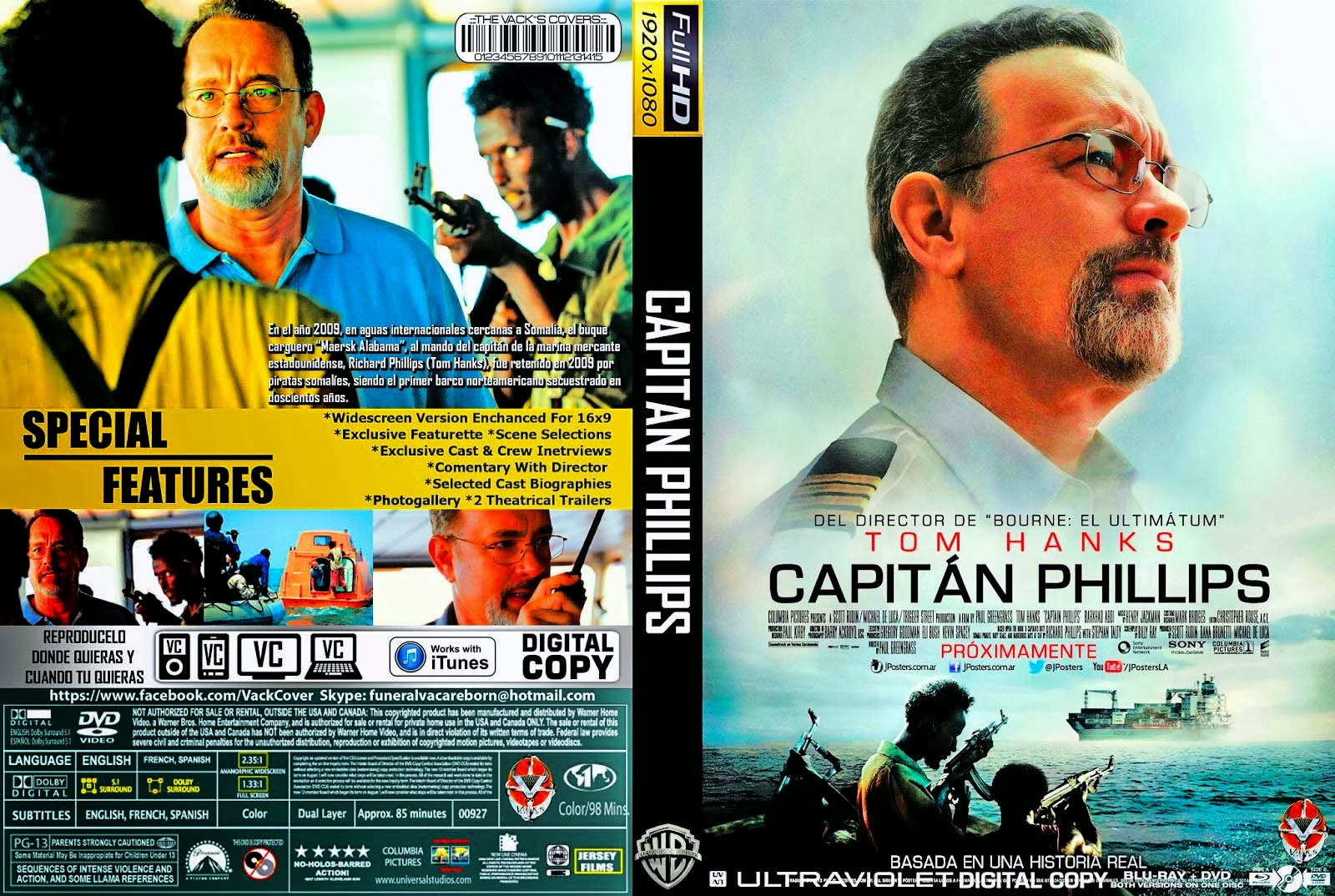 FULL DVD - DVD MUSICALES : CAPITAN PHILLIPS