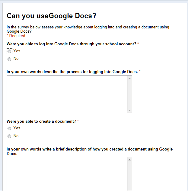 Integrating Learning and Technology: TRAINING ON GOOGLE DOCS