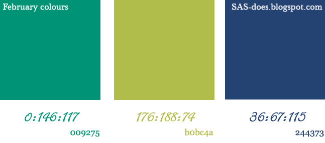 FEBRUARY PALETTE | SAS does ...: FEBRUARY PALETTE