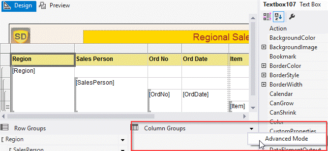 Microsoft Business Intelligence Data Toolsssrs How To Add Fixed Row Column Header In Report