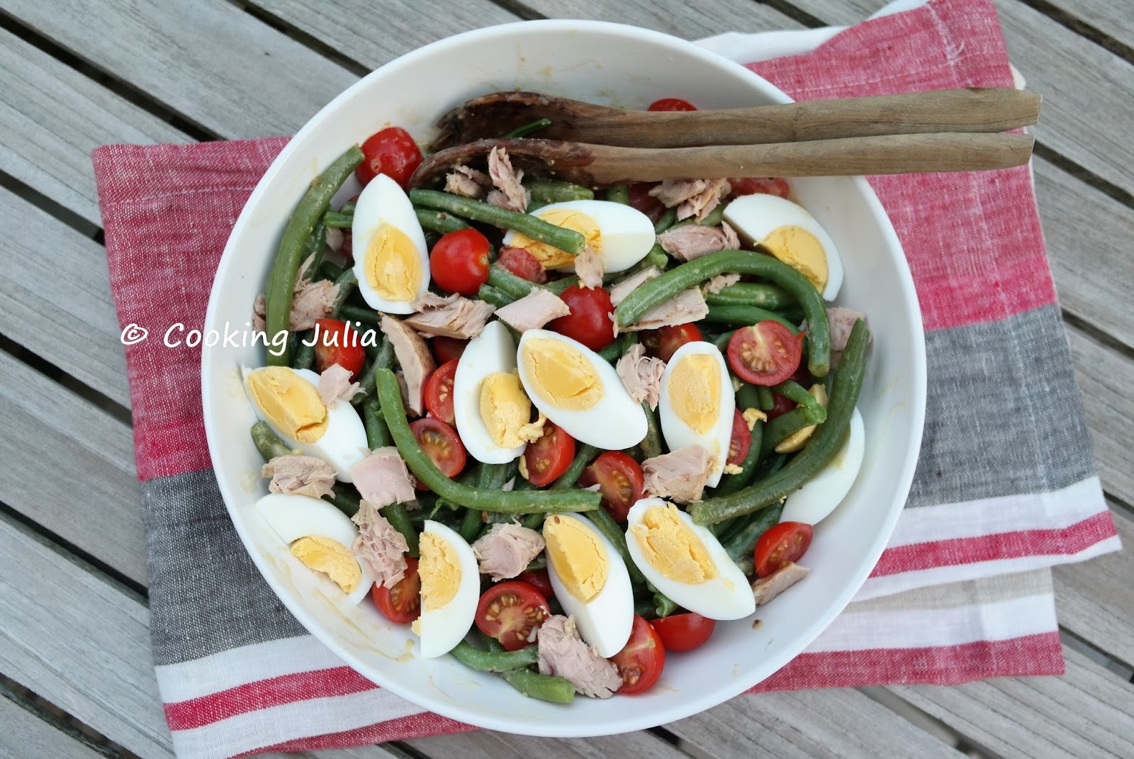 COOKING JULIA : SALADE COMPOSÉE AUX HARICOTS VERTS