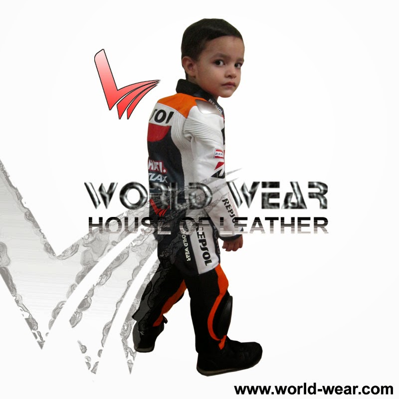 Honda Repsol-One Heart-leather racing Kids suit