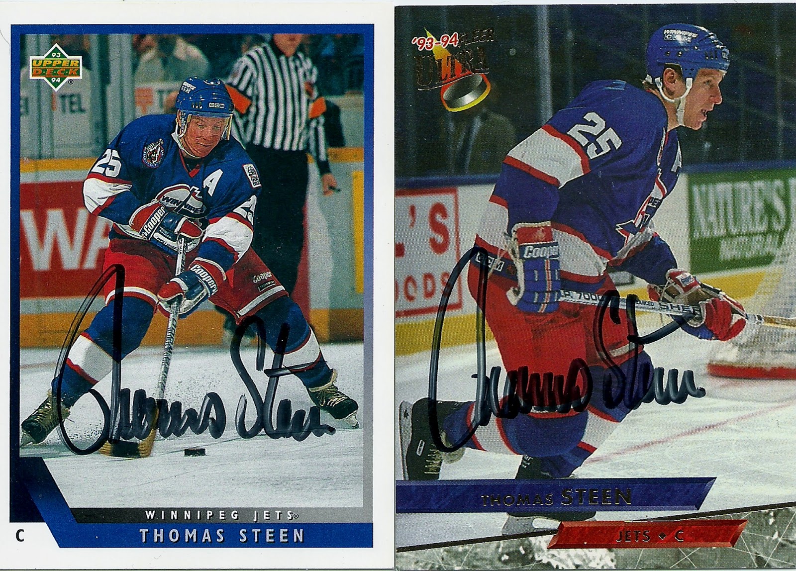Hell's Valuable Collectibles: Thomas Steen: 6 Autographed Cards