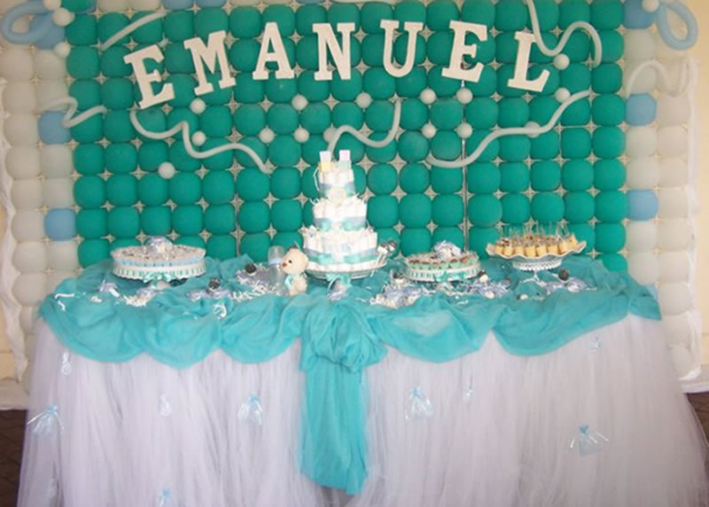 Arreglos para baby shower en azul - Imagui