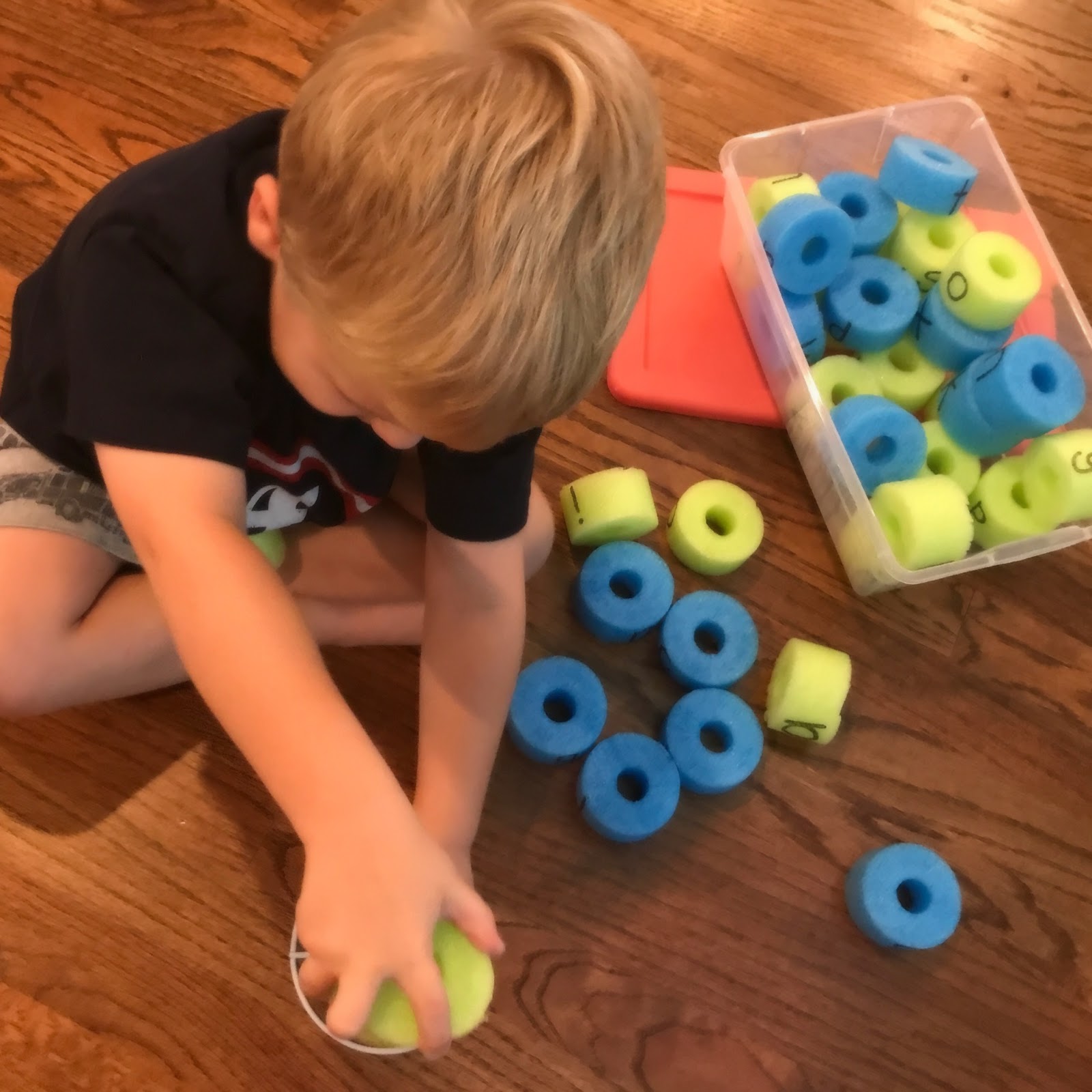 Word Work & Spelling with Pool Noodles | TheHappyTeacher