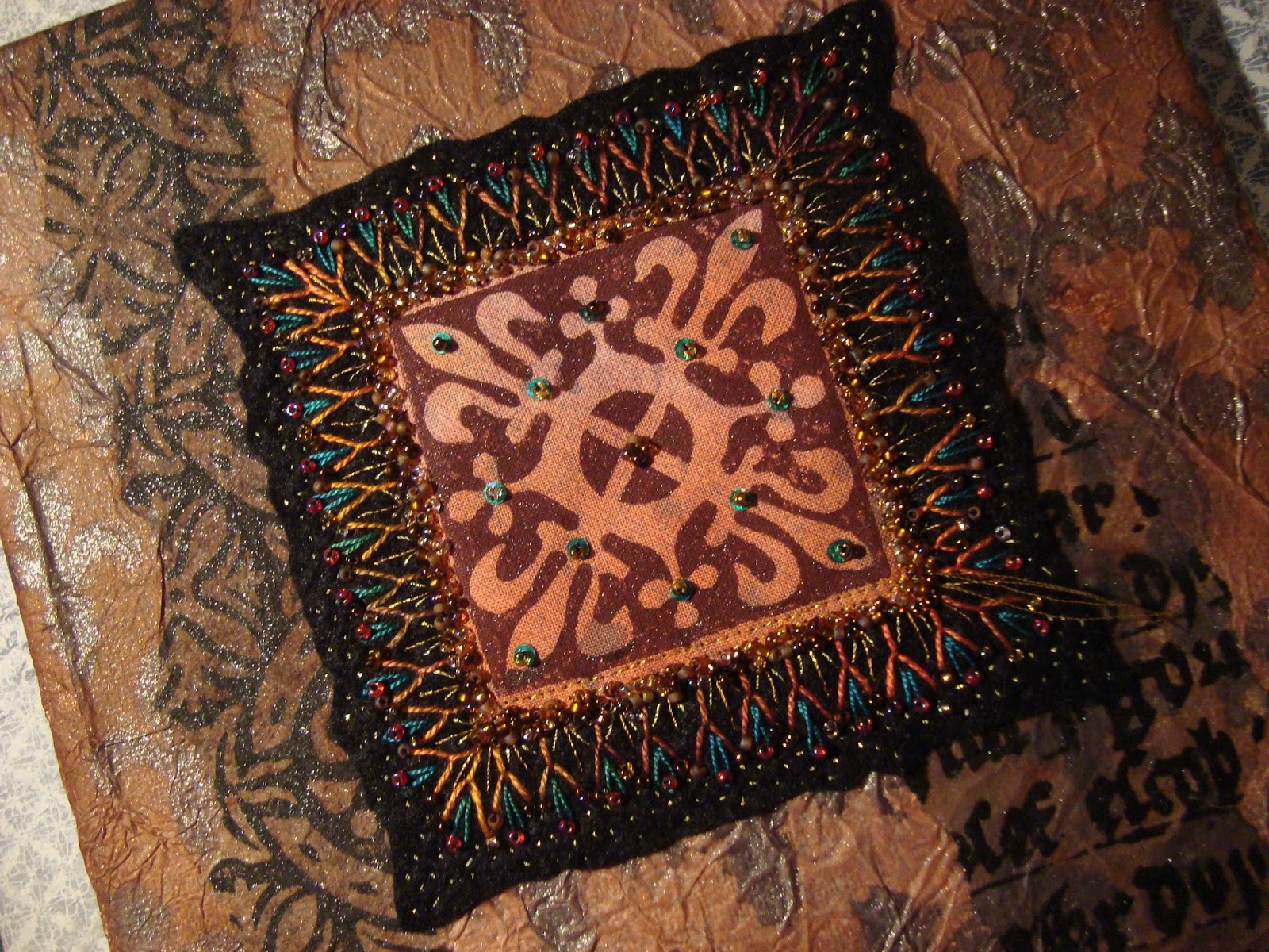 Textile Butterfly: Colouricious Medieval Blocks...and MY stitching...