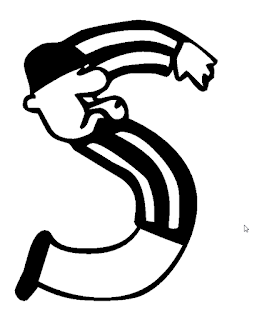 MOLDES DE LETRAS ALFABETO JUIZ DE FUTEBOL - ÁRBITRO - COPA-ALFABETOS LINDOS