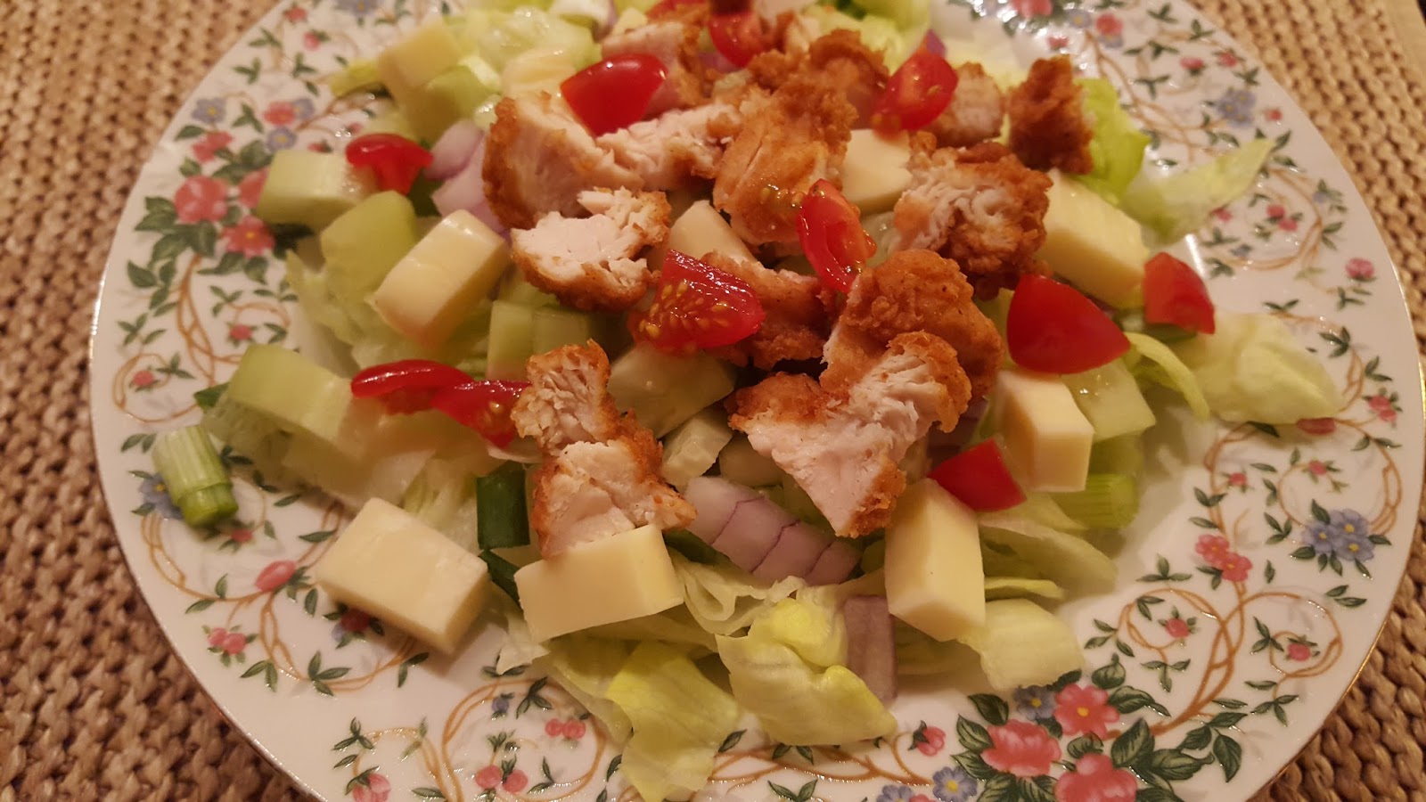 Fried Chicken Salad - Julias Simply Southern