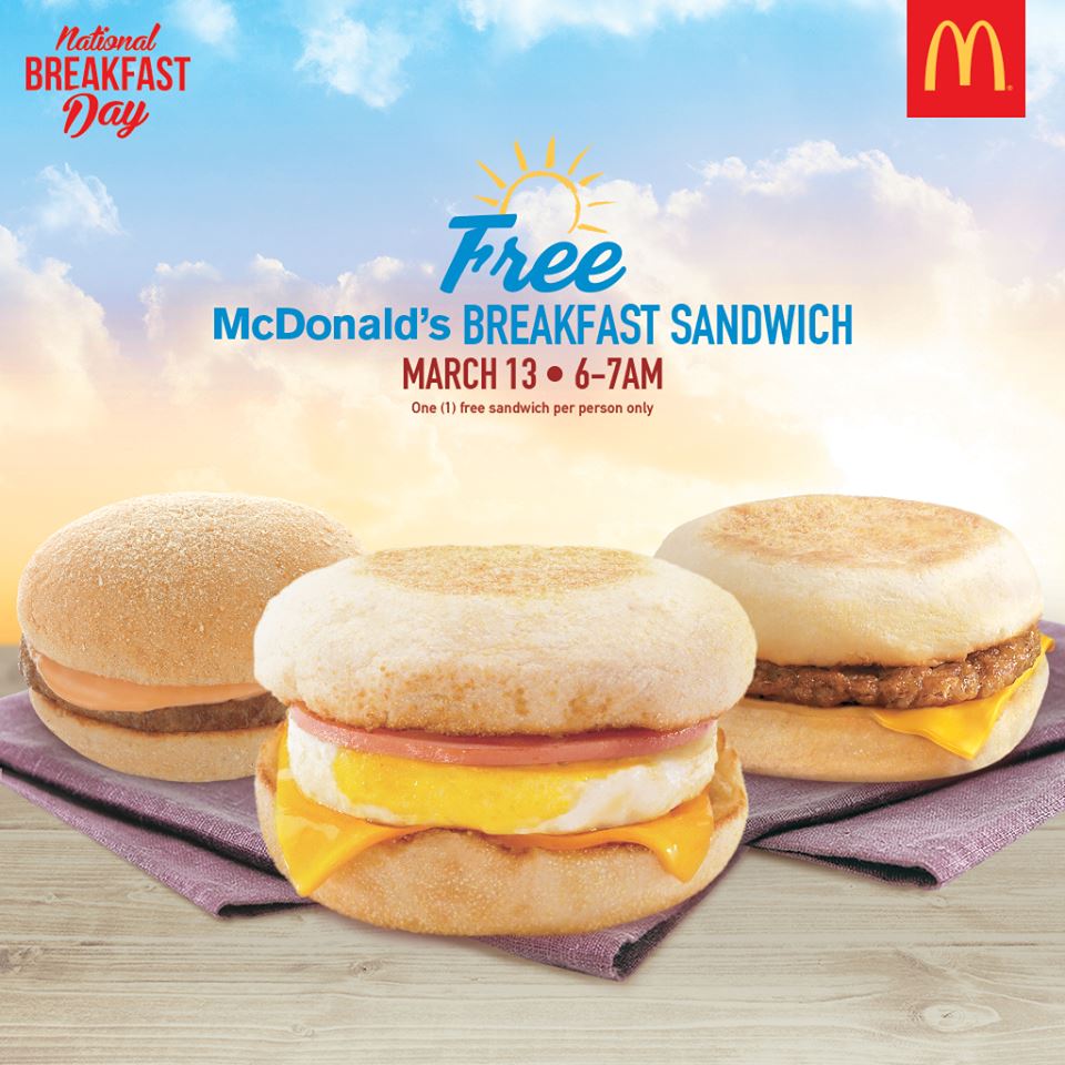 Manila Shopper: McDonald's National Breakfast Day - FREE Breakfast ...