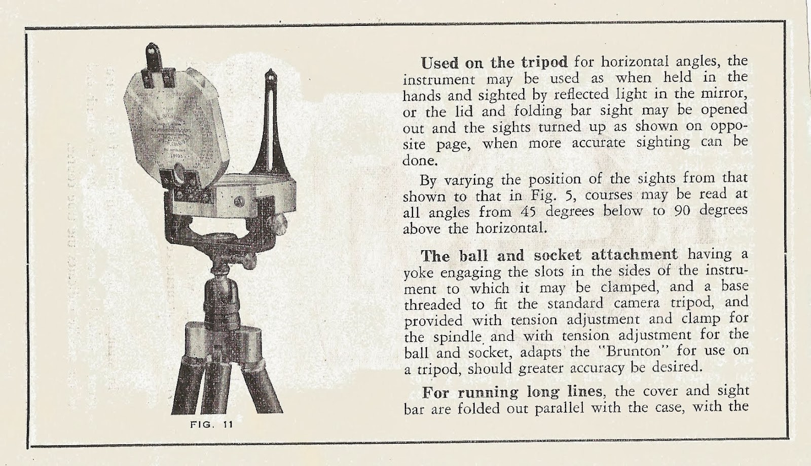 Northing & Easting: Brunton Pocket Transit Brochure