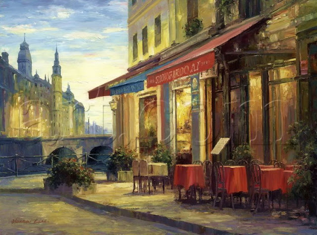 Chinese Realist | Haixia Liu 1962 | Urban landscape