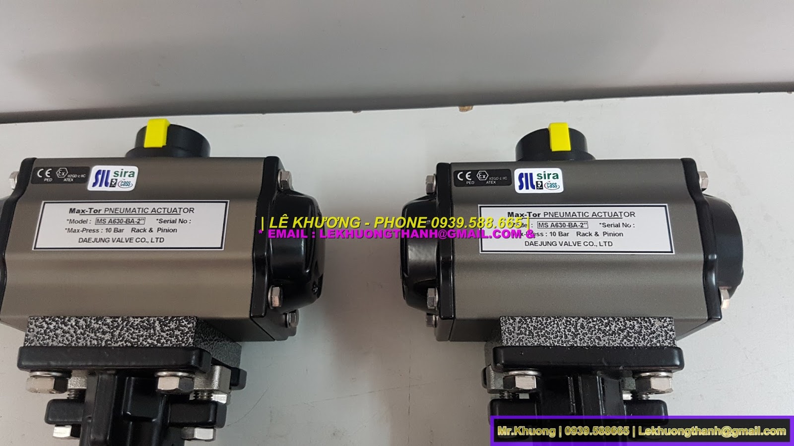 Pneumatic actuator DAEJUNG - Made in KOREA - Chịu nhiệt 220oC