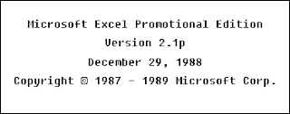 Excel In Your Office: Excel Versions : Excel 1.0 to 4.0