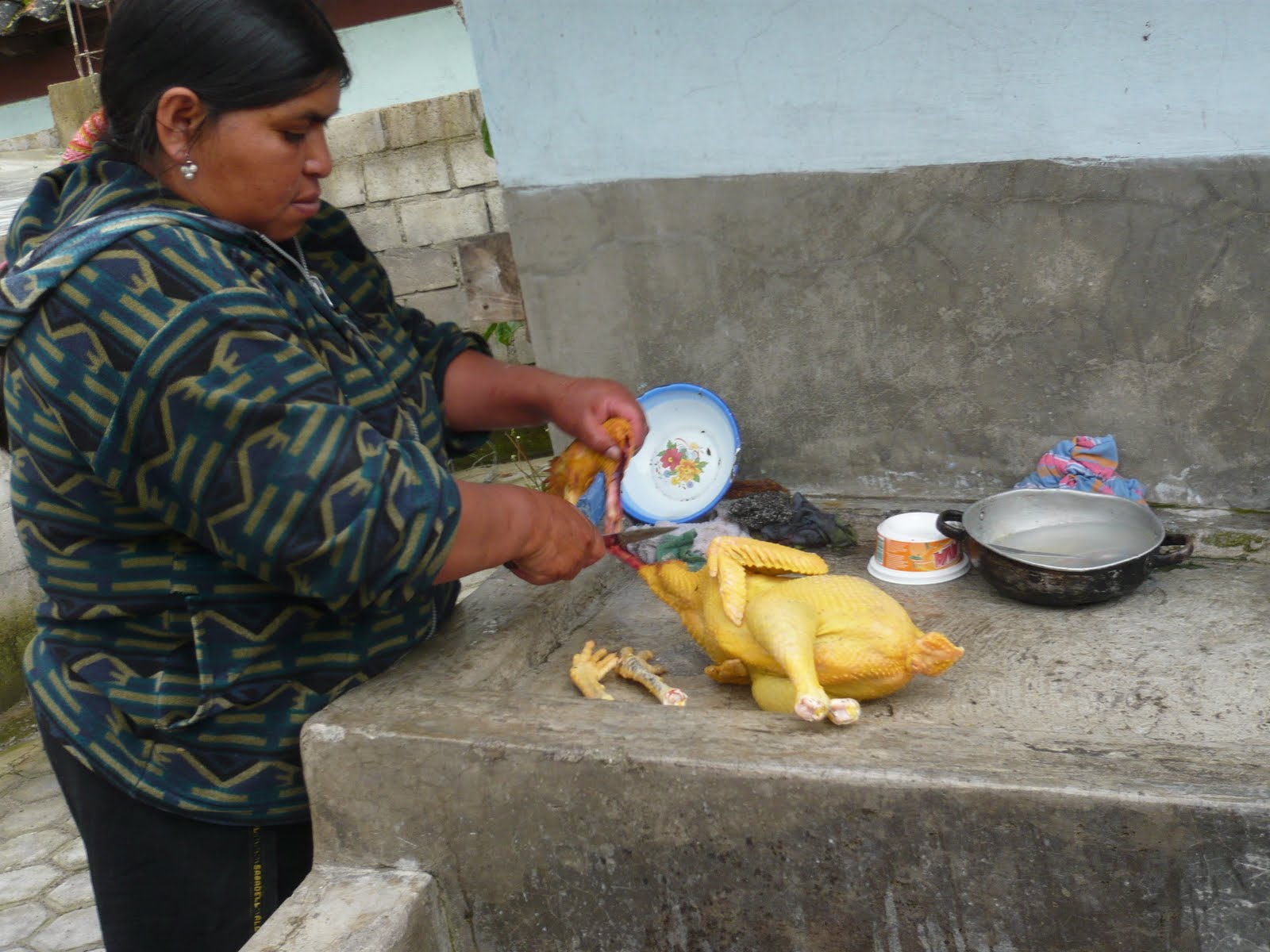 Leflers in Ecuador: Real food - a chicken from egg to soup (not for the ...