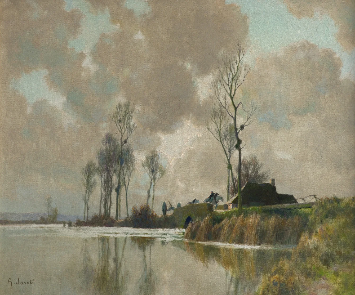 Alexandre-Louis Jacob | Landscape painter | Tutt'Art@ | Pittura ...