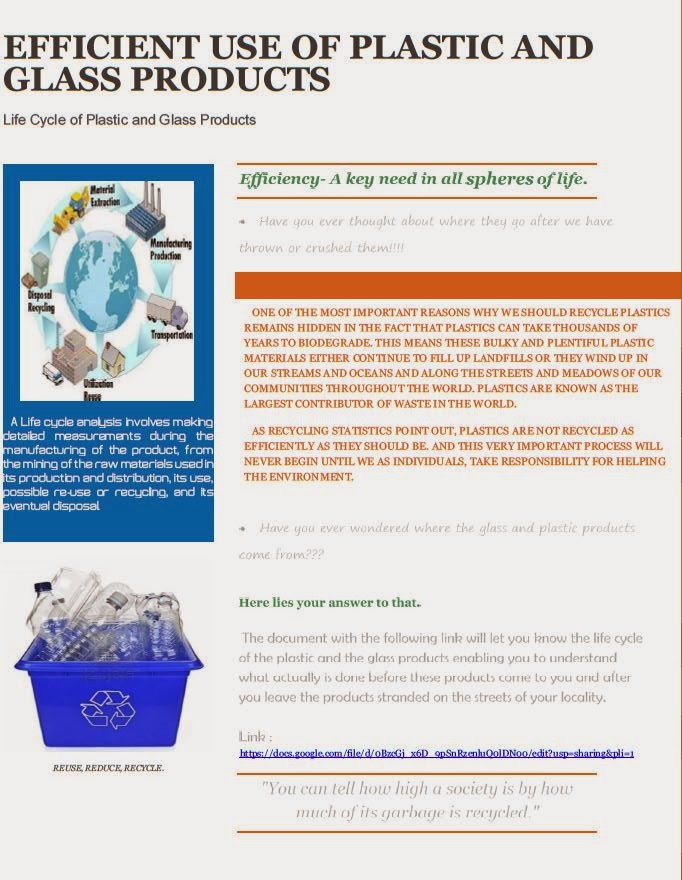 PANKH | MNIT: Life Cycle Assessment of Plastic & Glass Products...