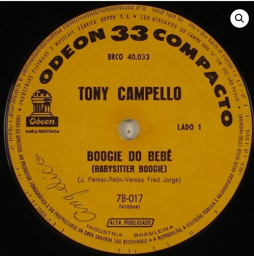Brazilian Rock 1957 - 1964: TONY CAMPELLO