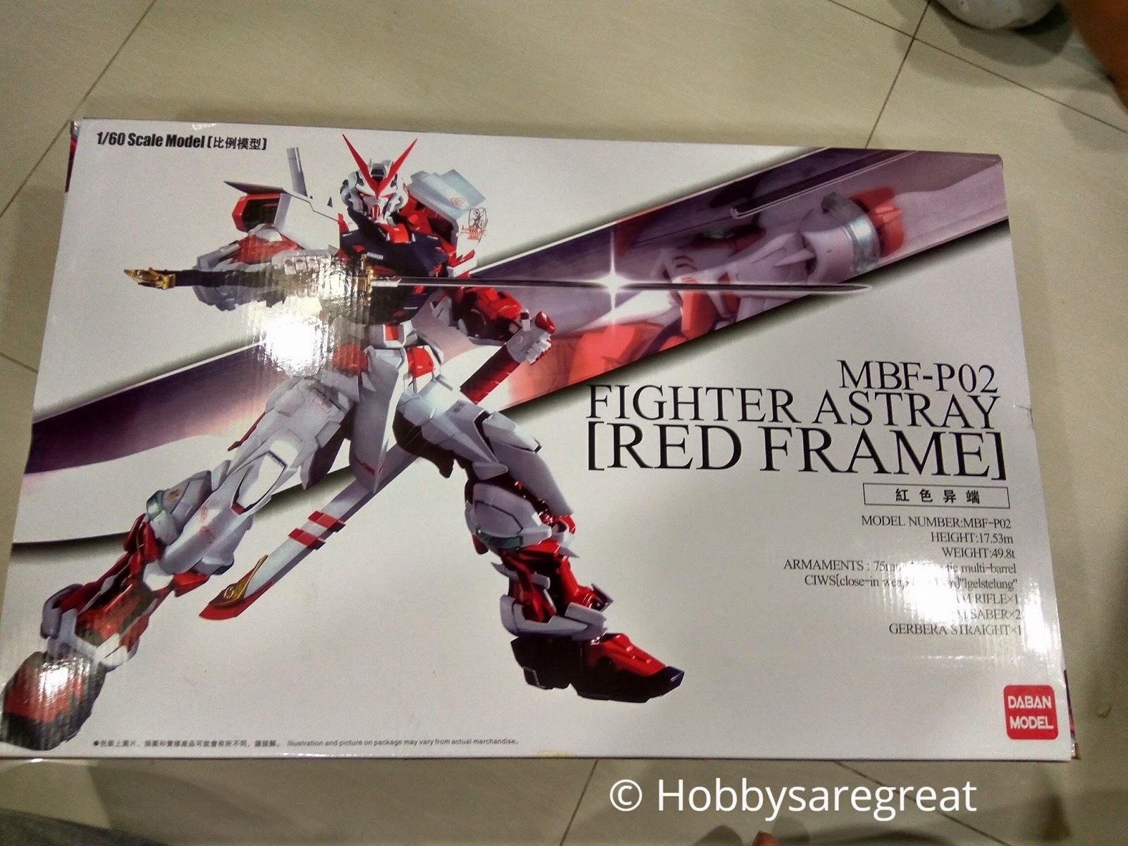 Hobbys are great: Review of Daban PG 1/60 Red Frame Astray