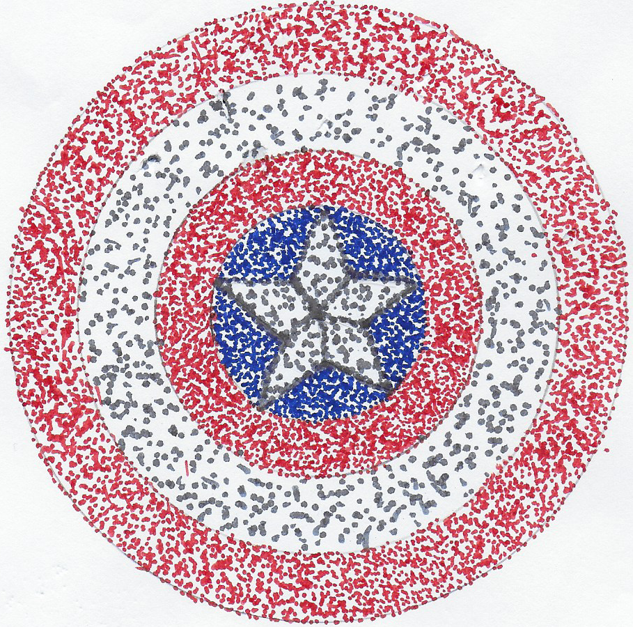 Geometry and Arts: 2016-17. P5. Pointillism. Student practices