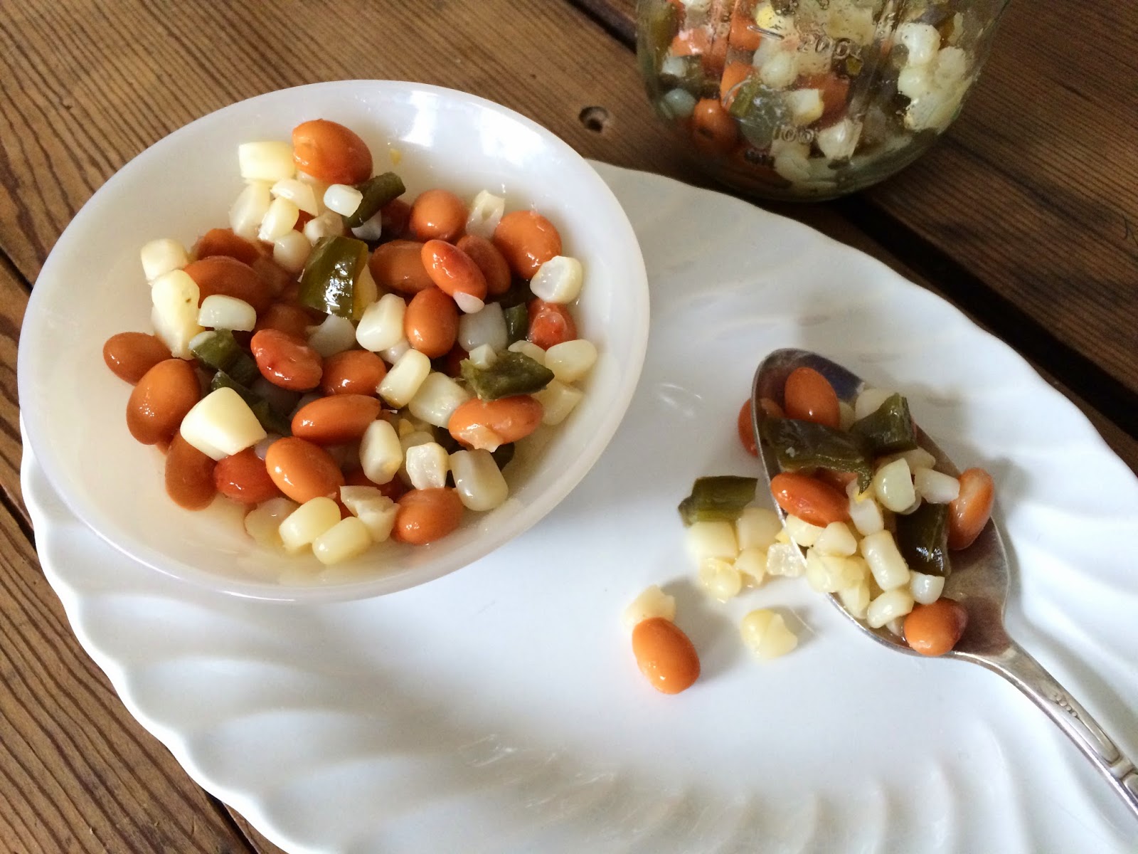 Headspace: Something New: Pickled Pintos, Corn, and Poblano Peppers
