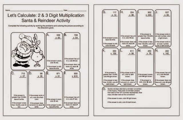 A School Called Home: Some Christmas Math Fun