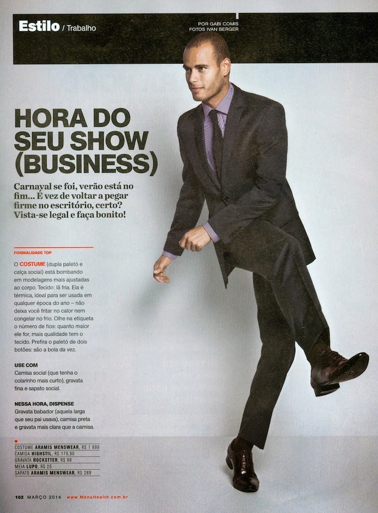 TIME MODEL INTERNATIONAL: Editorial - Jose Roberto for Men's Health