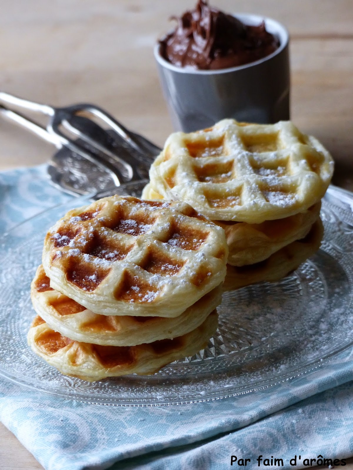 Par faim d'arômes: Gaufres feuilletées au Nutella® {Mardi Gras}