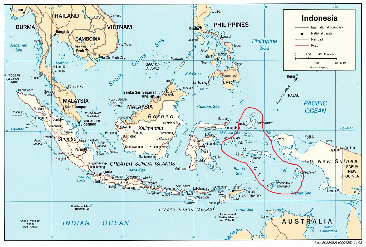 Spice Islands Map