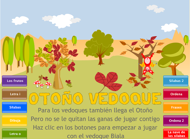 RECURSOS TICS PARA EDUCACIÓN INFANTIL: VOCABULARIO DE OTOÑO
