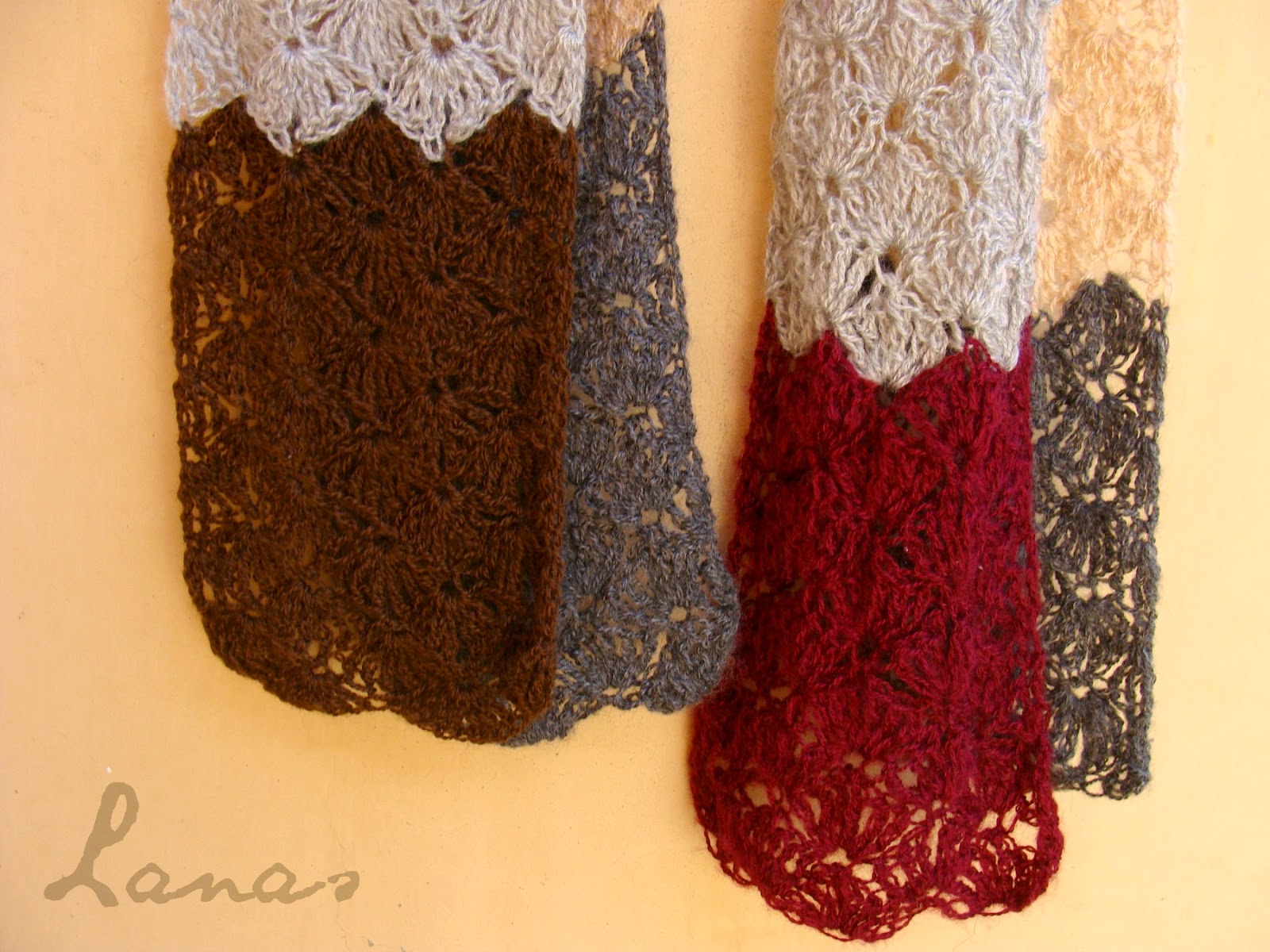 Lanas de Ana: Colorful Angel Scarf