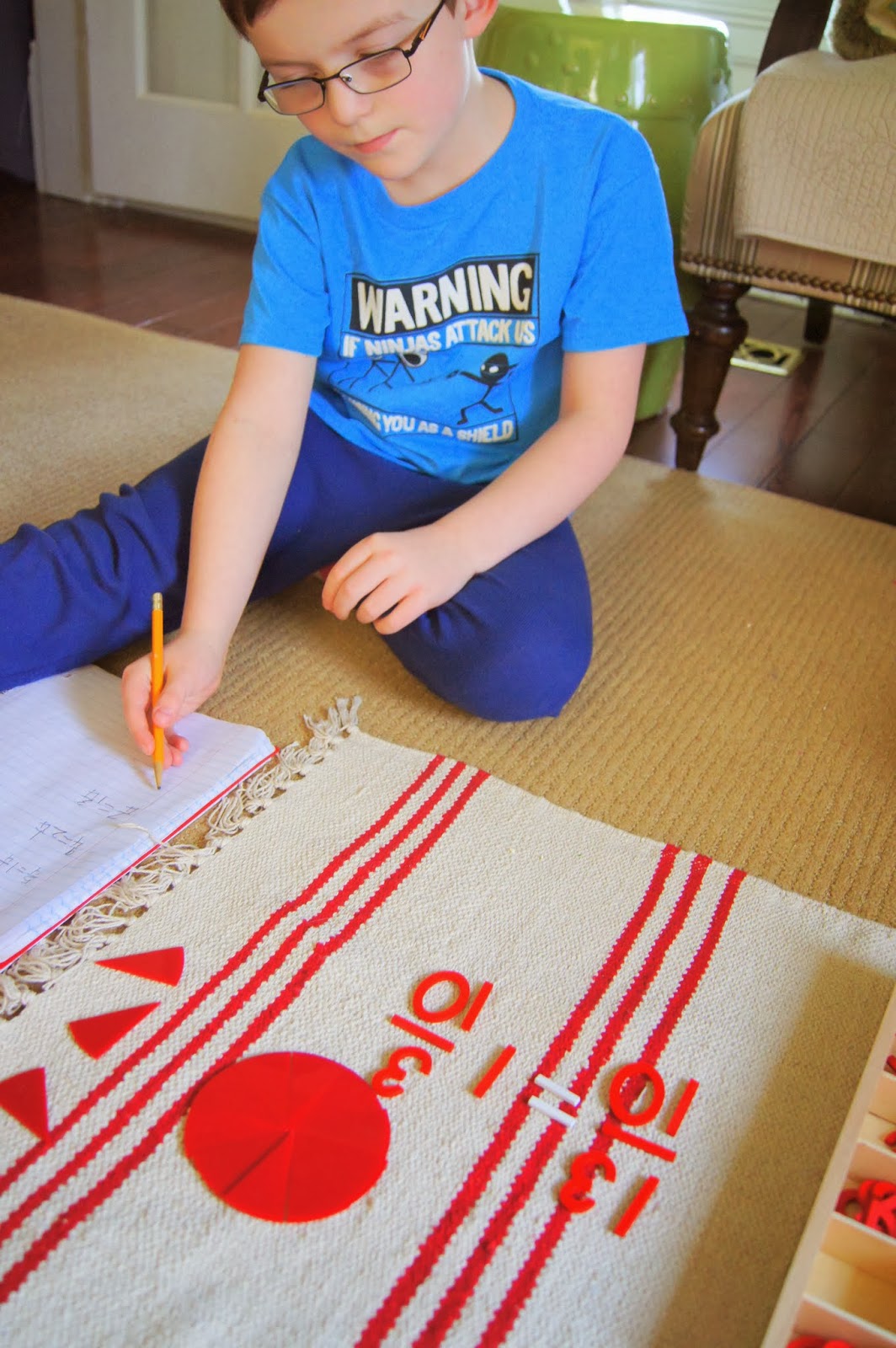 "Making Montessori Ours": Montessori Fractions - Review, Addition & NEW ...